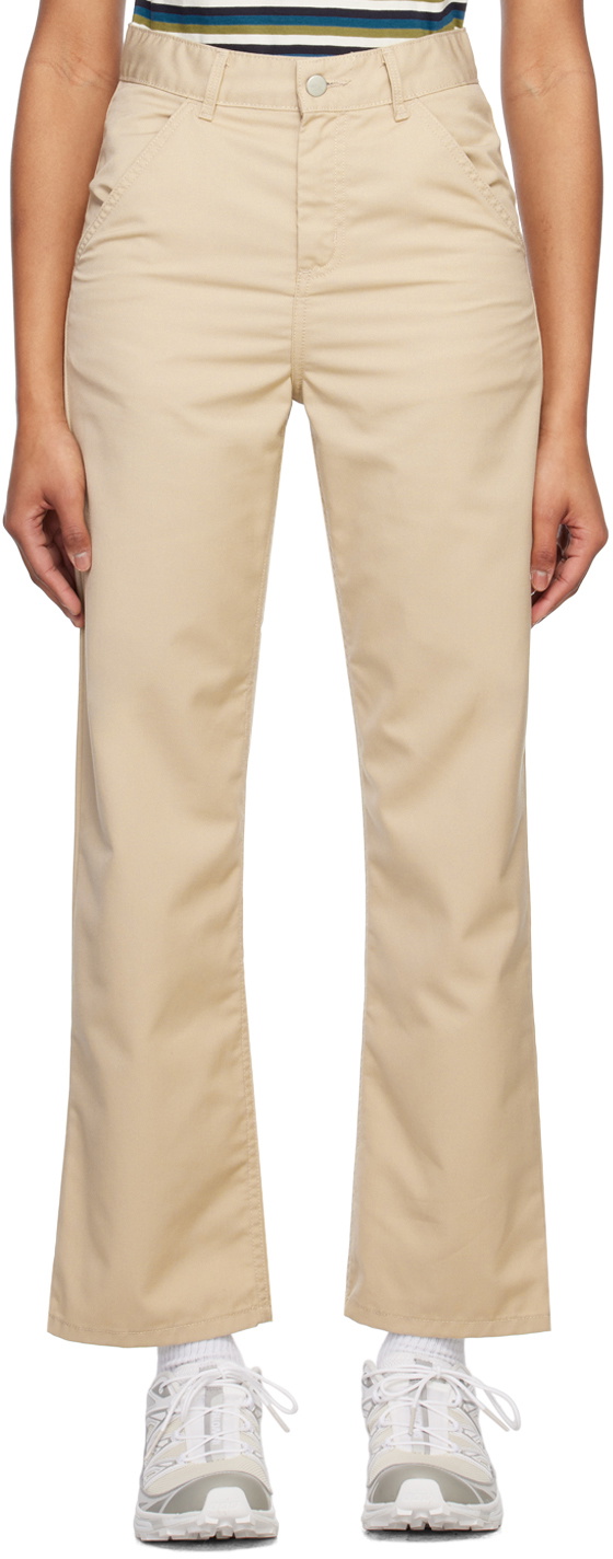 Carhartt Work In Progress Beige Simple Trousers Carhartt WIP
