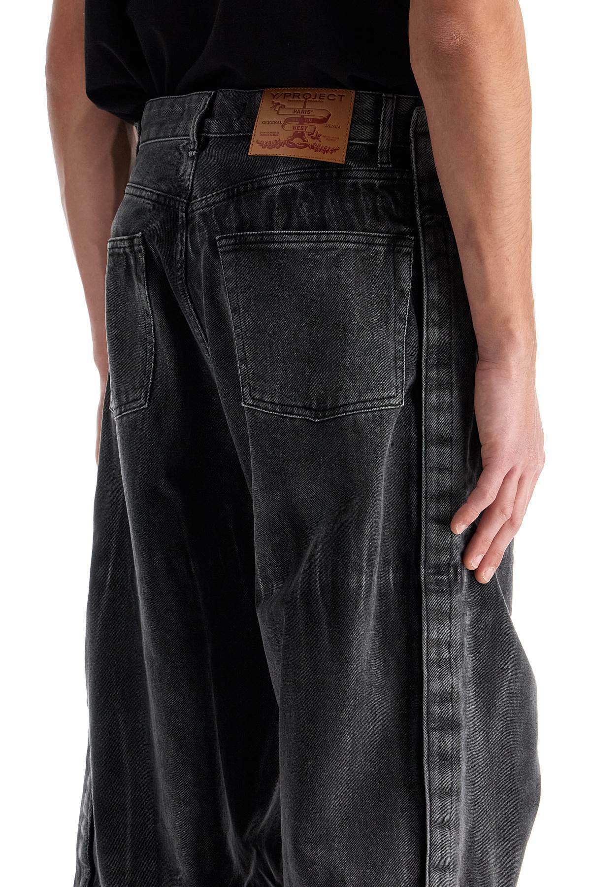 Y PROJECT baggy jeans with removable panels Grey Y/Project
