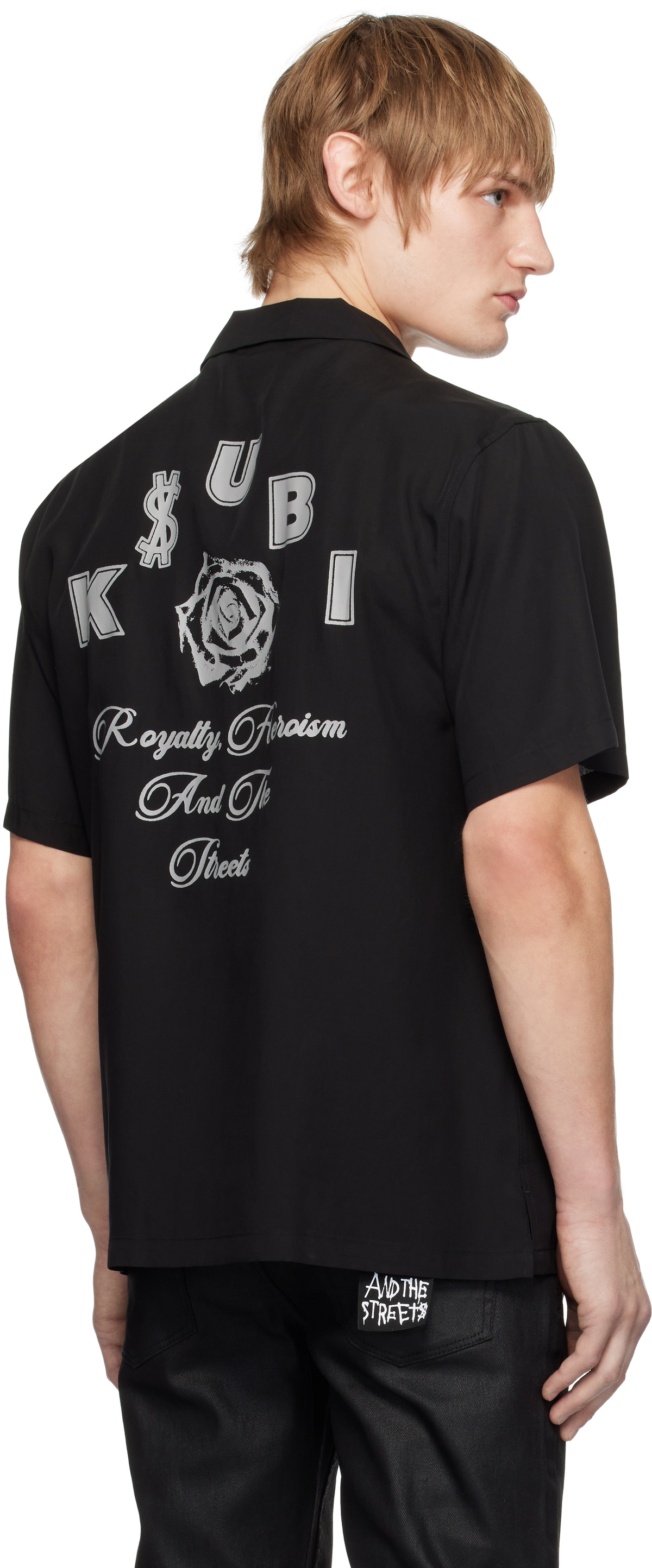 Ksubi Black Lock Up Resort Shirt Ksubi