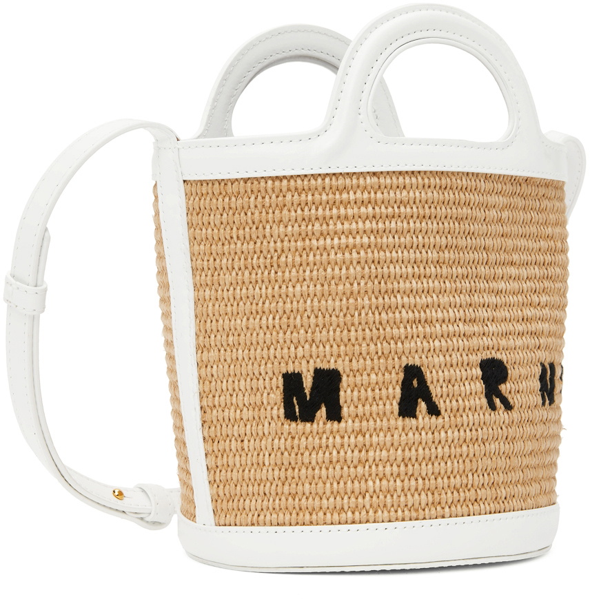 Marni White Mini Tropicalia Bucket Bag Marni