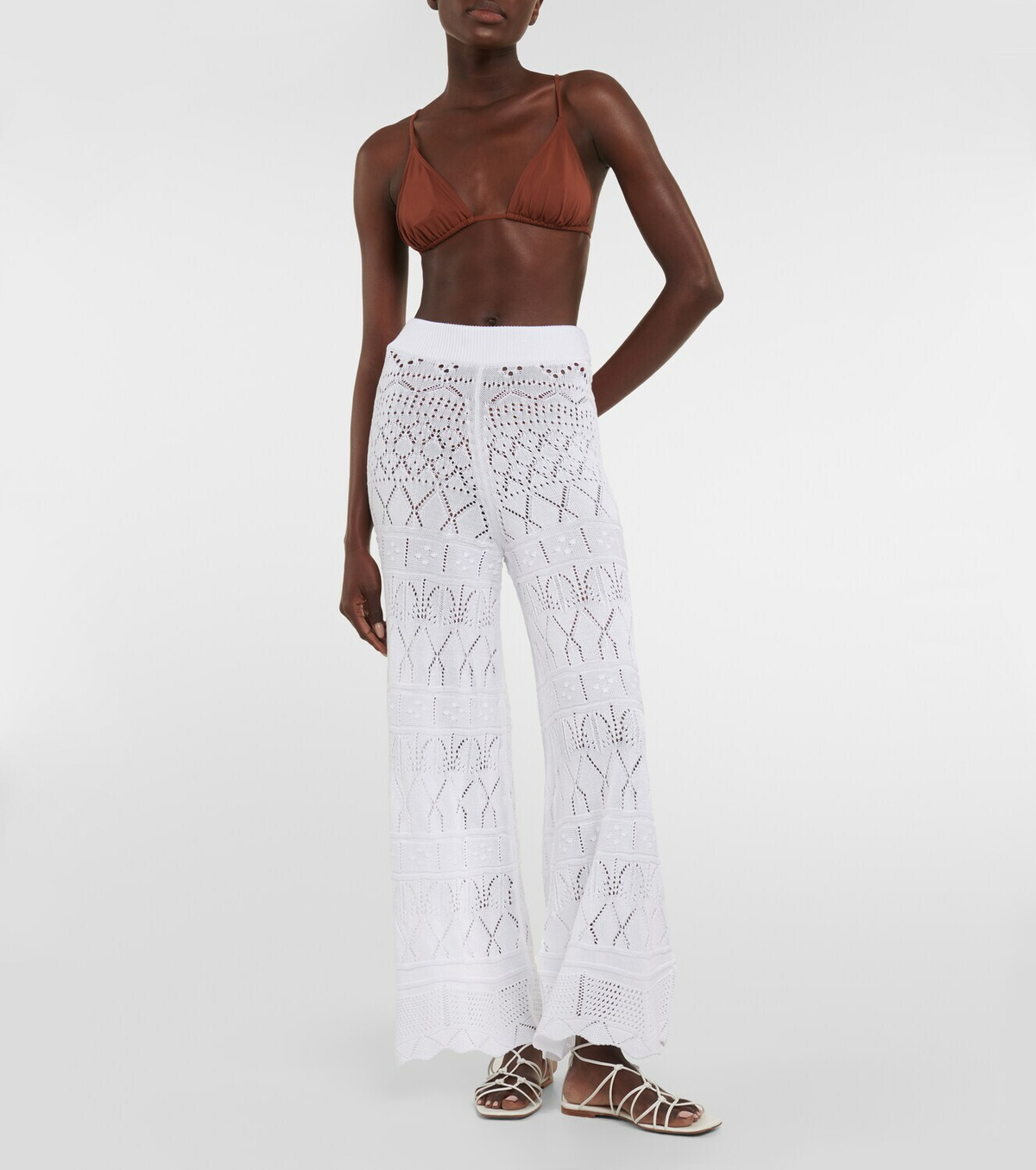Eres Simone wide-leg cotton-blend pants ERES