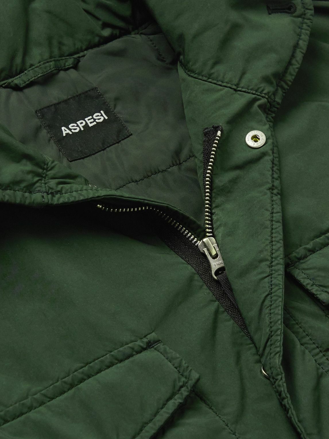 Aspesi - Garment-Dyed Shell Field Jacket - Green Aspesi