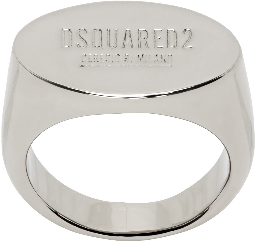 Dsquared2 Silver Signet Ring Dsquared2