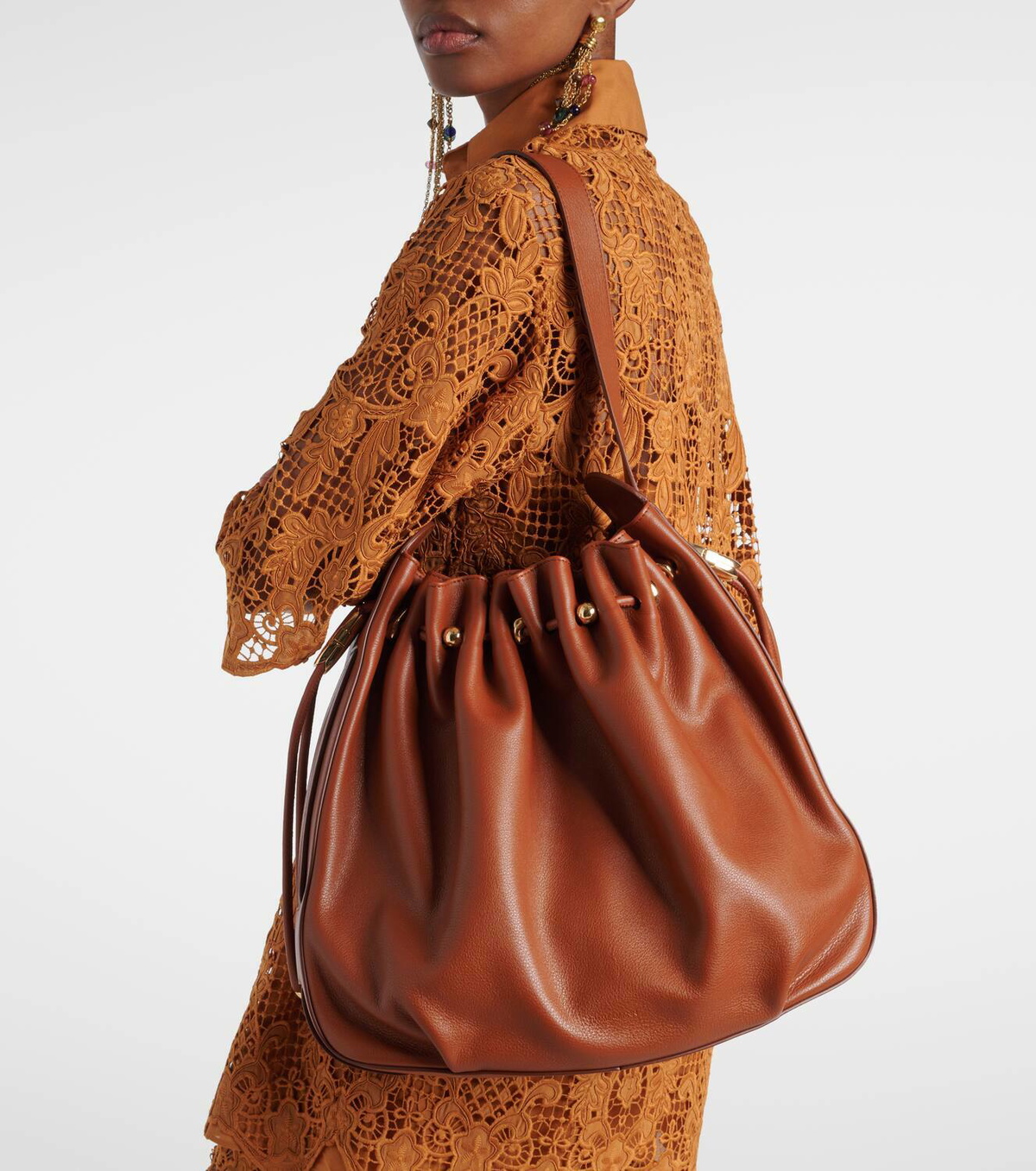 Zimmermann Halcyon Large leather bucket bag Zimmermann
