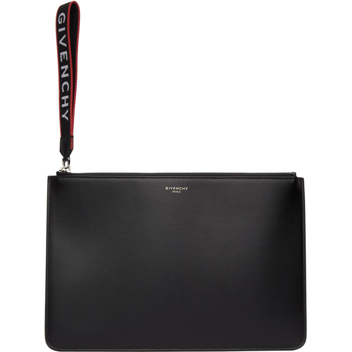 Givenchy Black Large Strap Zip Pouch Givenchy