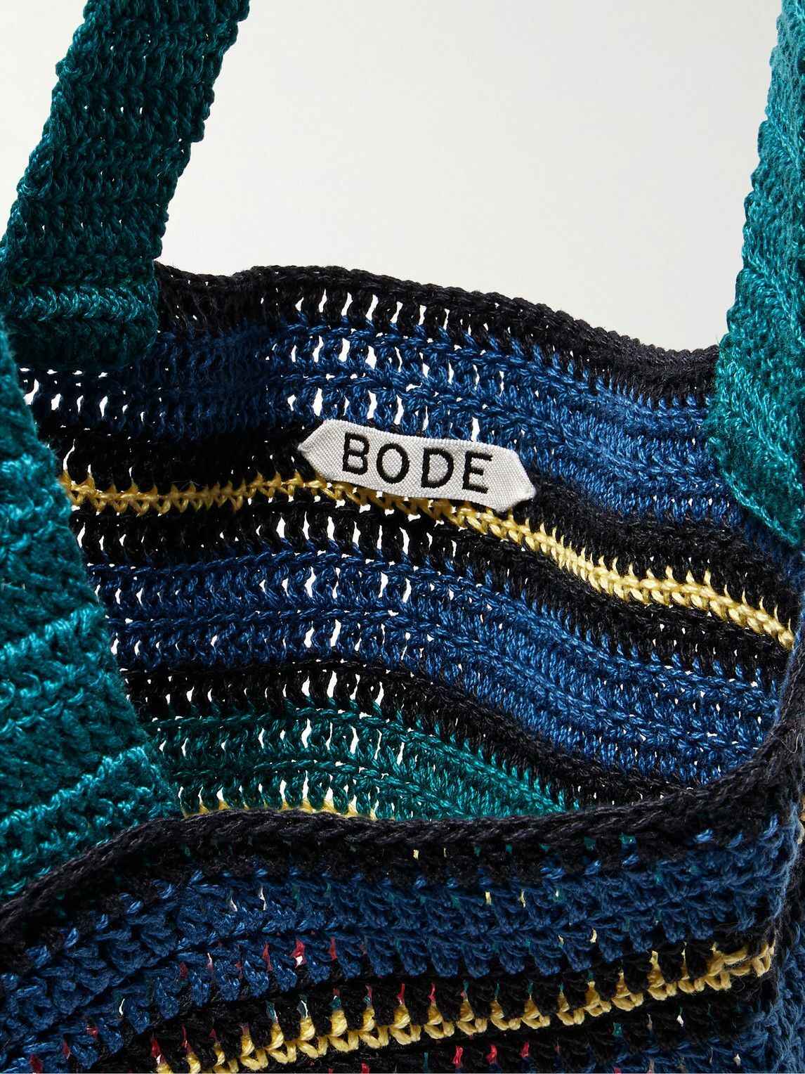 BODE - Riverbank Crocheted Cotton Tote Bag Bode