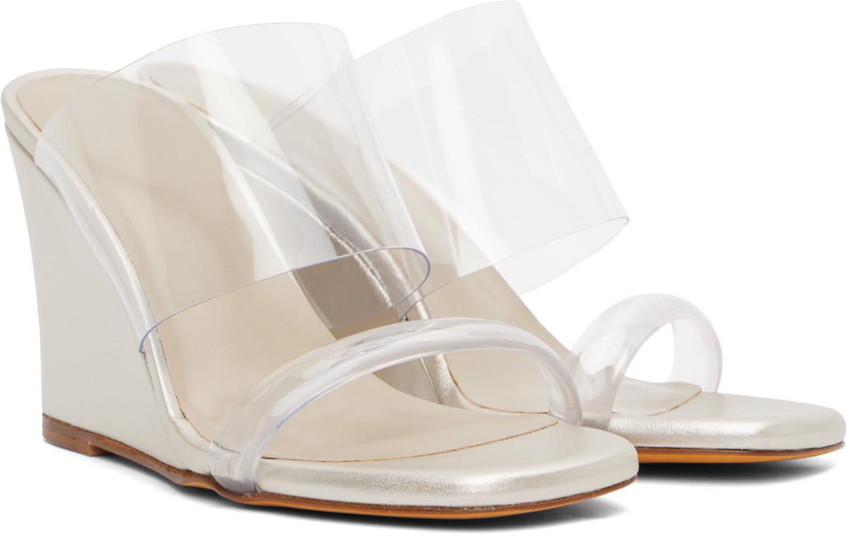 Maryam Nassir Zadeh Silver Olympia Wedge Heeled Sandals Maryam Nassir Zadeh