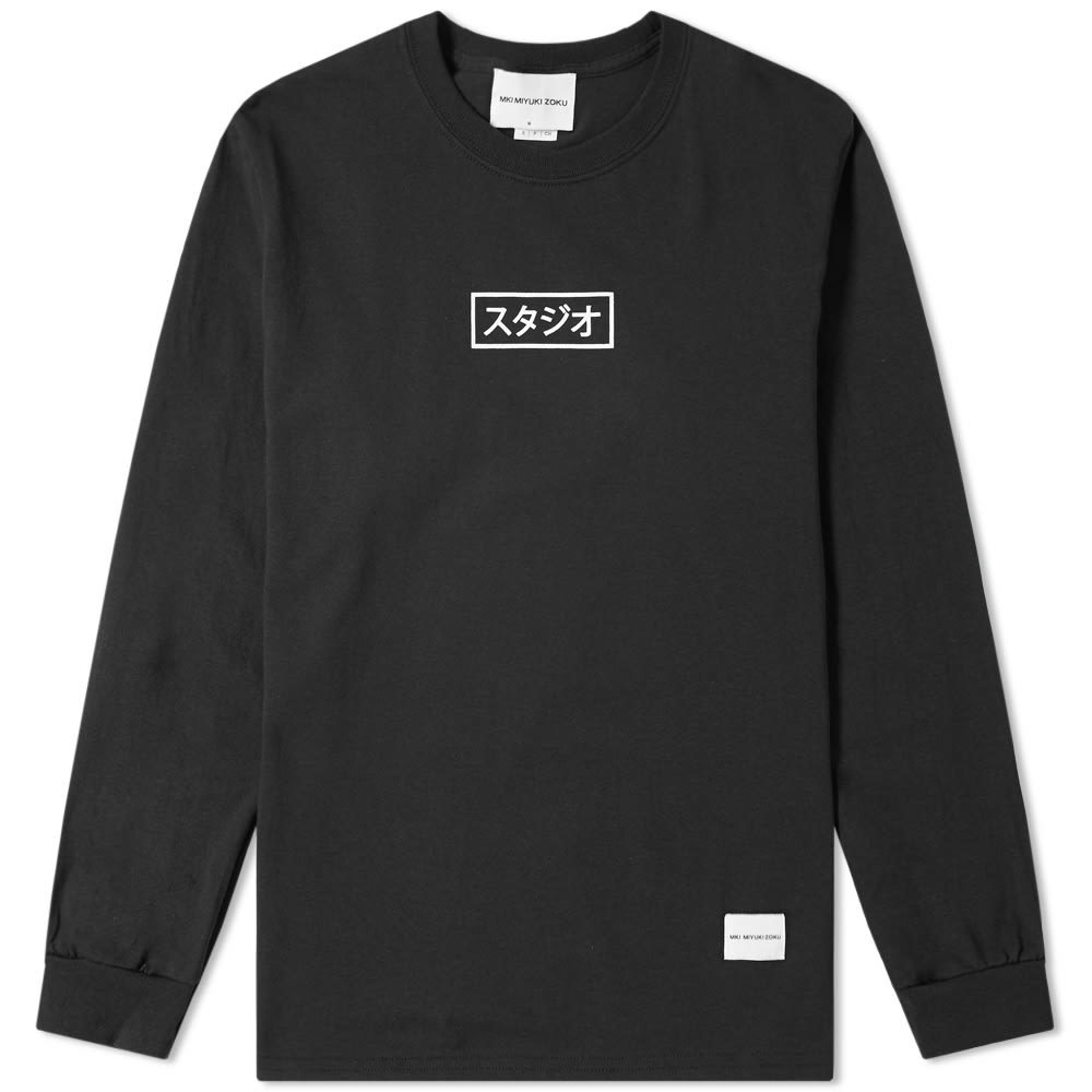 MKI Long Sleeve Studio Box Tee Black MKI Miyuki-Zoku