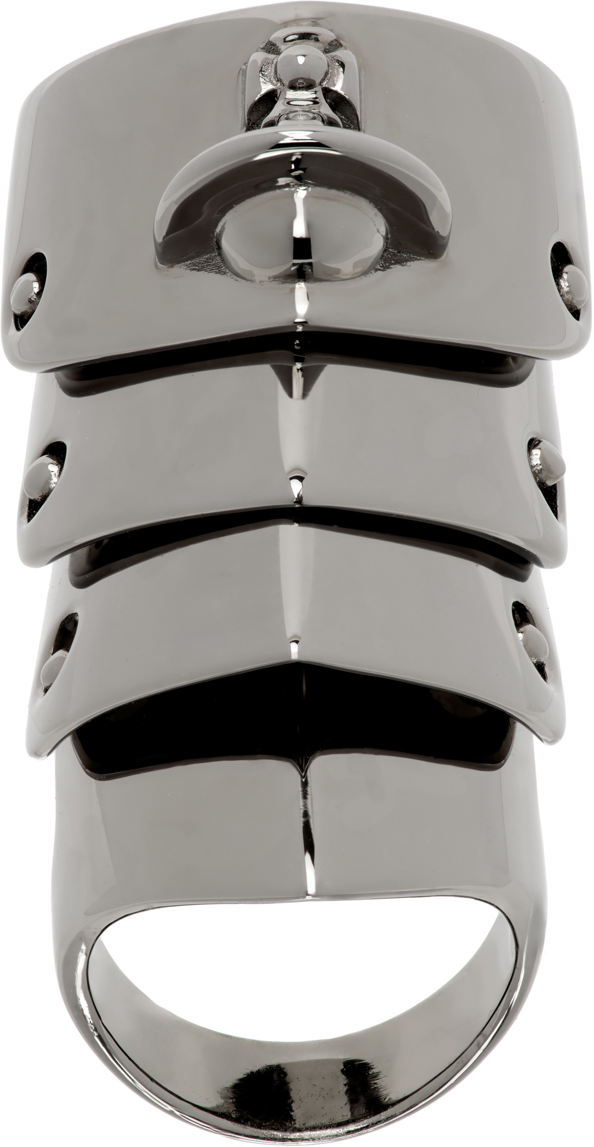 Vivienne Westwood Gunmetal Armour Ring Vivienne Westwood