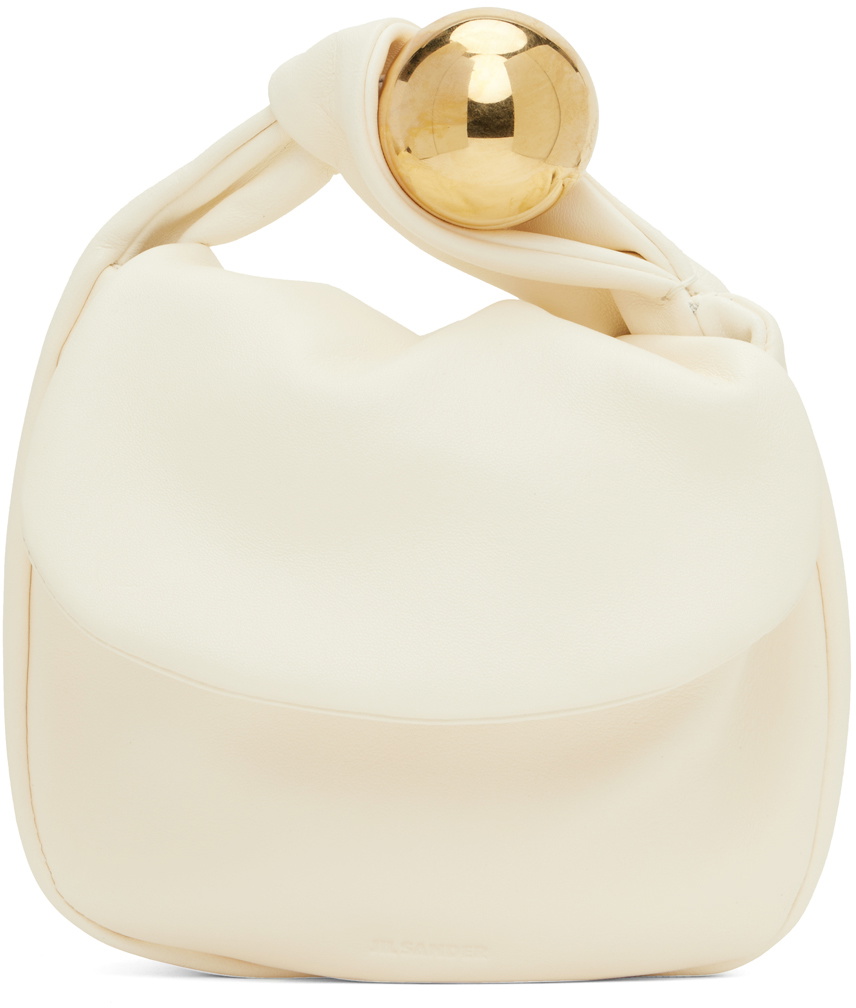 Jil Sander White Small Sphere Pouch Jil Sander