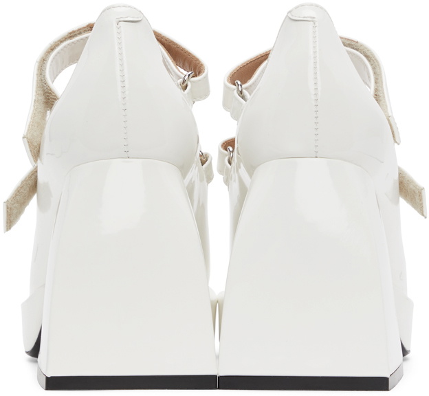 Nodaleto White Patent Bulla Babies 65 Heels Nodaleto