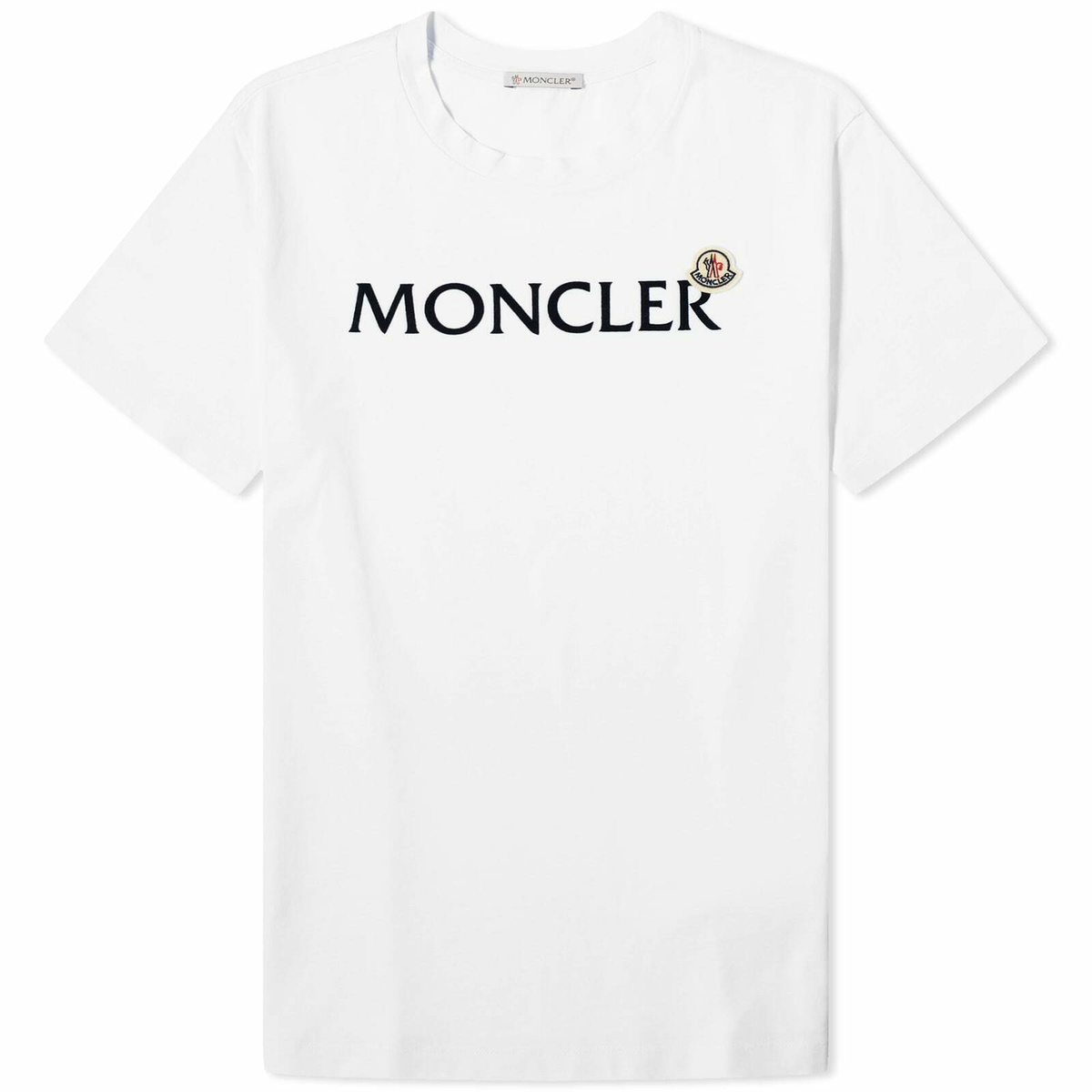Moncler Men's Tonal Logo T-Shirt in White Moncler