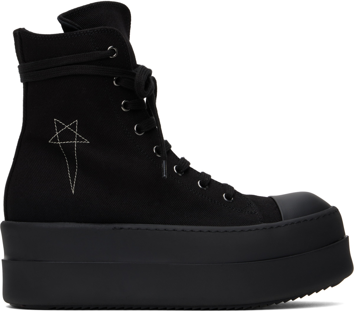 Rick Owens DRKSHDW Black Porterville Double Bumper Sneakers Rick Owens DRKSHDW Black Porterville Double Bumper Sneakers