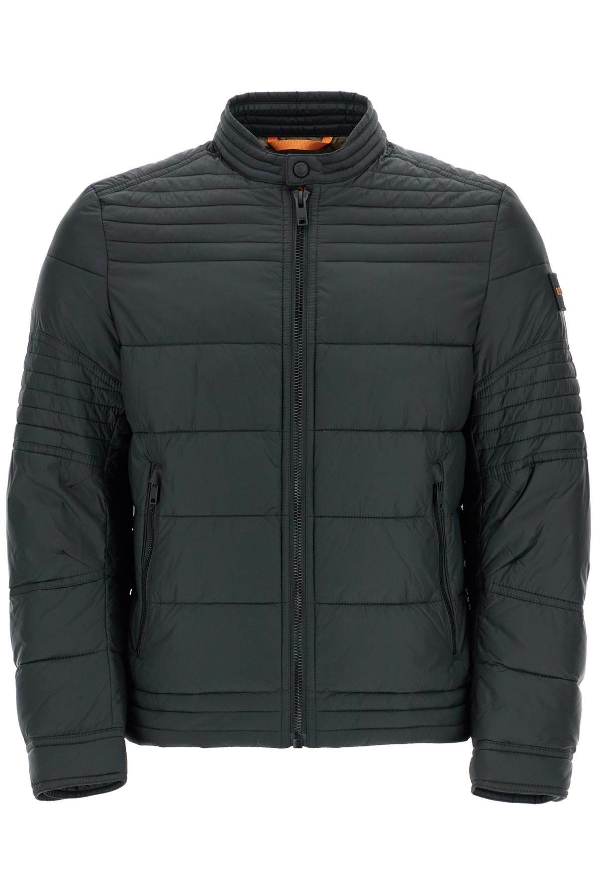 BOSS black high collar down jacket regular fit Black BOSS