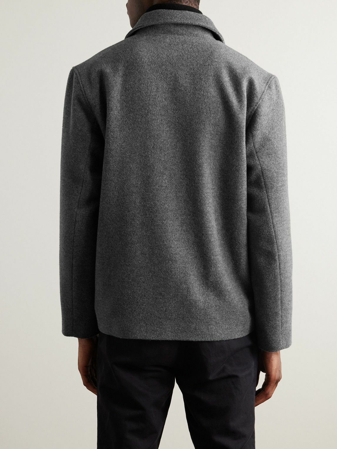 Officine Générale - Harrison Wool and Cashmere-Blend Jacket - Gray ...