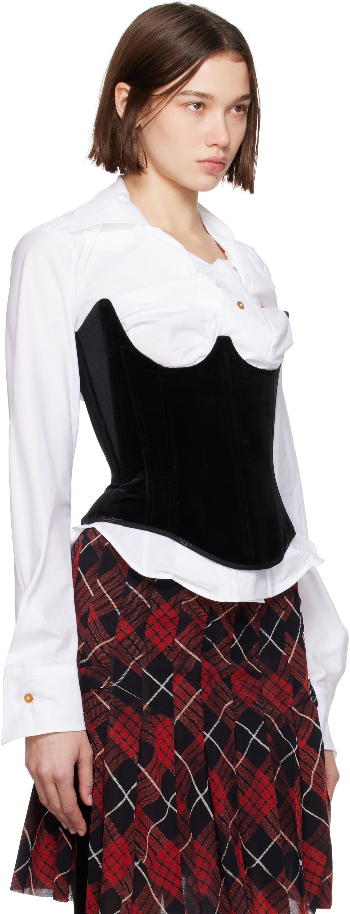 Vivienne Westwood Black Bella Cupless Corset Vivienne Westwood