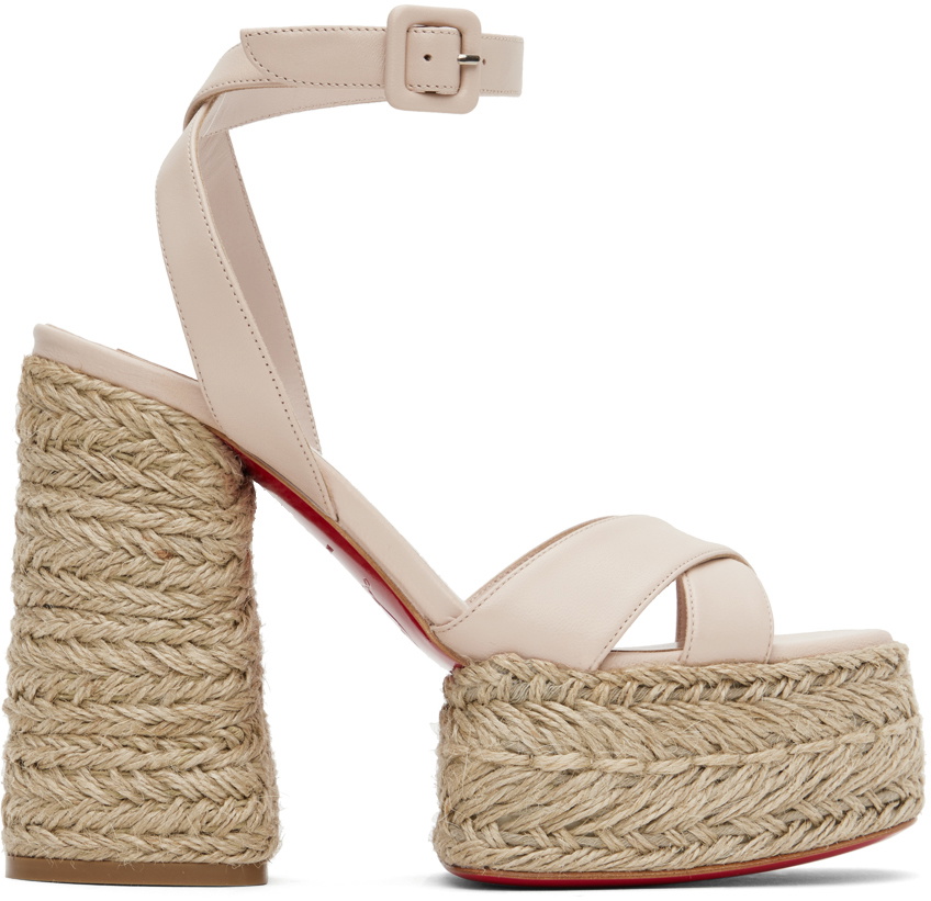 Christian Louboutin Beige Super Mariza Heeled Sandals Christian Louboutin