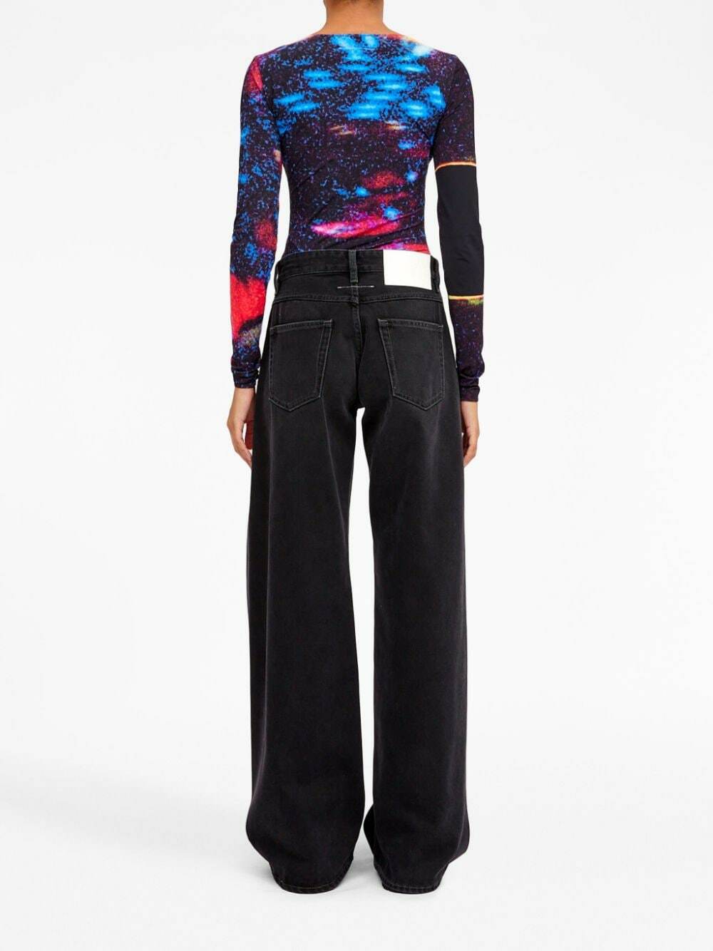 MM6 MAISON MARGIELA - Wide Leg Denim Jeans MM6 Maison Margiela