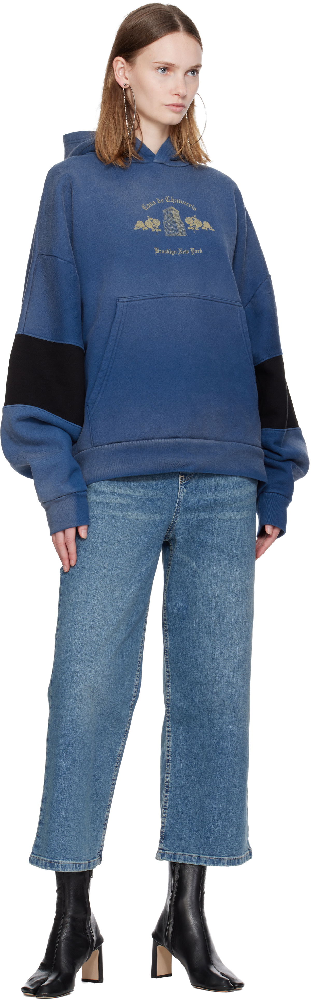 WILLY CHAVARRIA Blue 'Casa de Chavarria' Hoodie Willy Chavarria