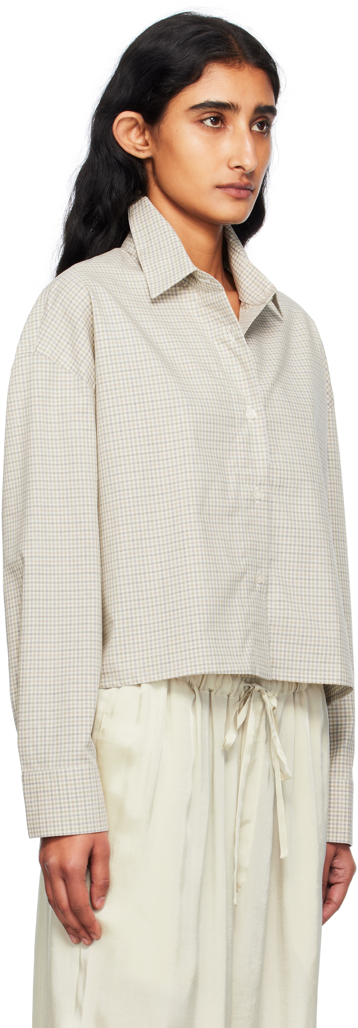 Cordera Beige Checked Classic Shirt CORDERA