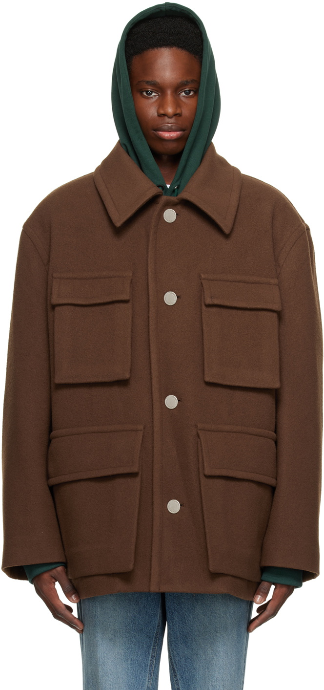Solid Homme Brown Pocket Jacket Solid Homme