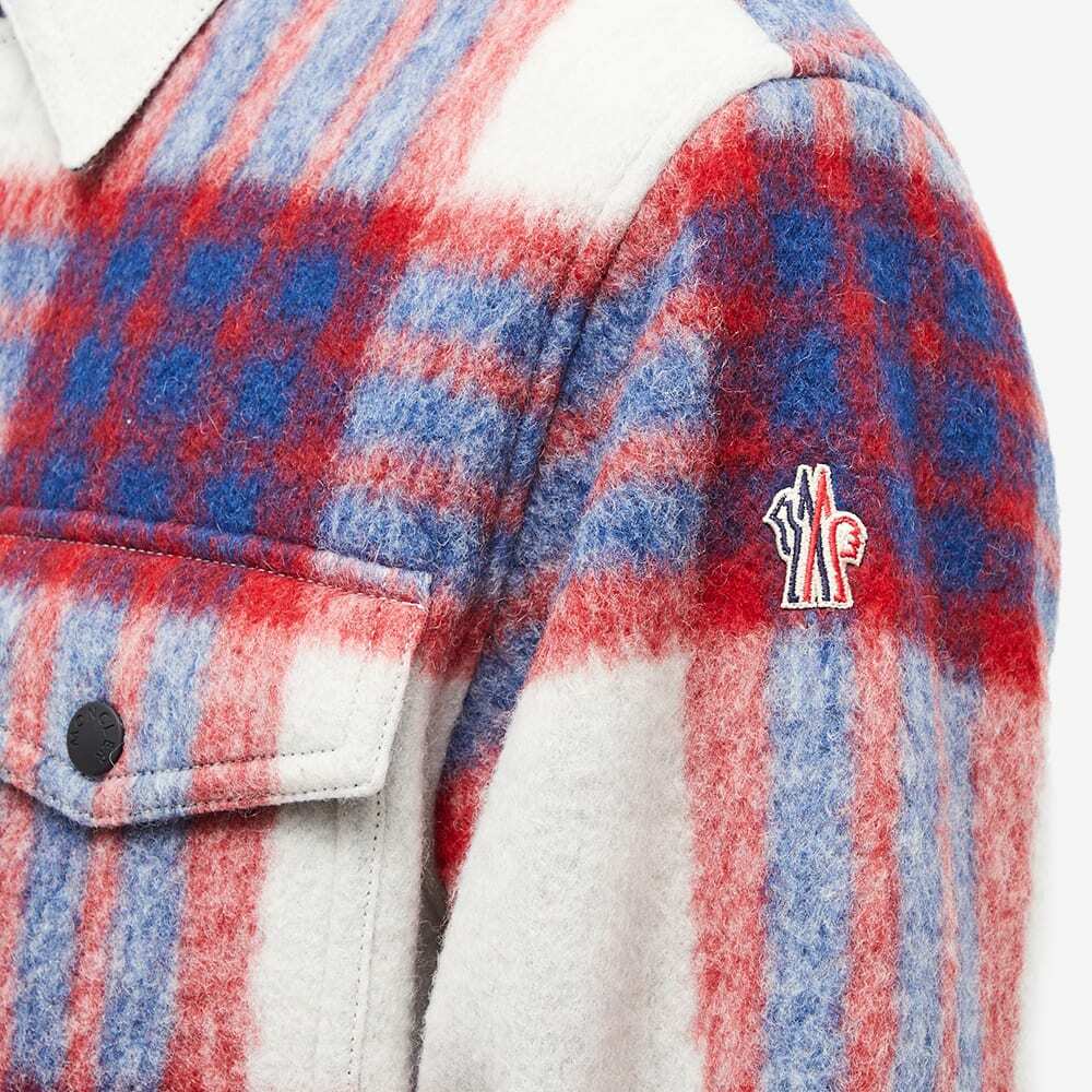 Moncler Grenoble Men's Waier Check Shirt Jacket in Red/White Moncler ...