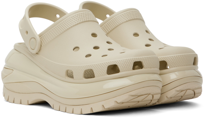 Crocs Beige Mega Crush Clogs Crocs