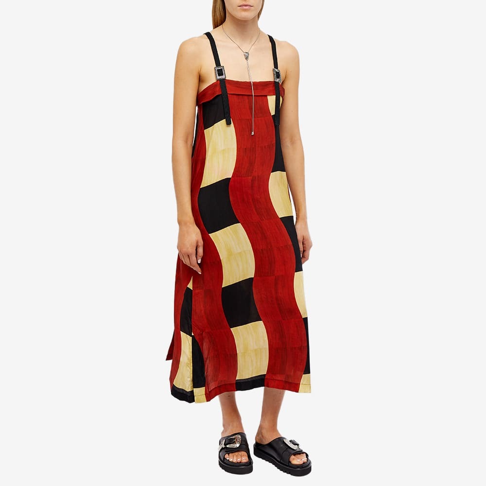 Toga Pulla Women's Block Print Dress in Red Toga Pulla