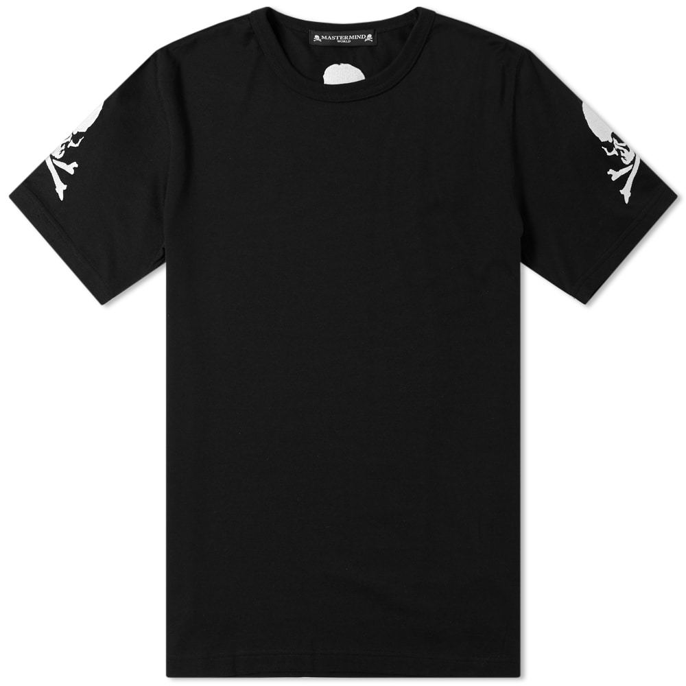 MASTERMIND WORLD Skull Embroidered Arm Tee Black MASTERMIND WORLD