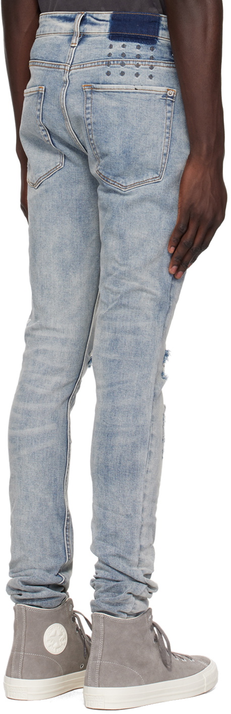 Ksubi Blue Van Winkle Skyhigh Trashed Jeans Ksubi