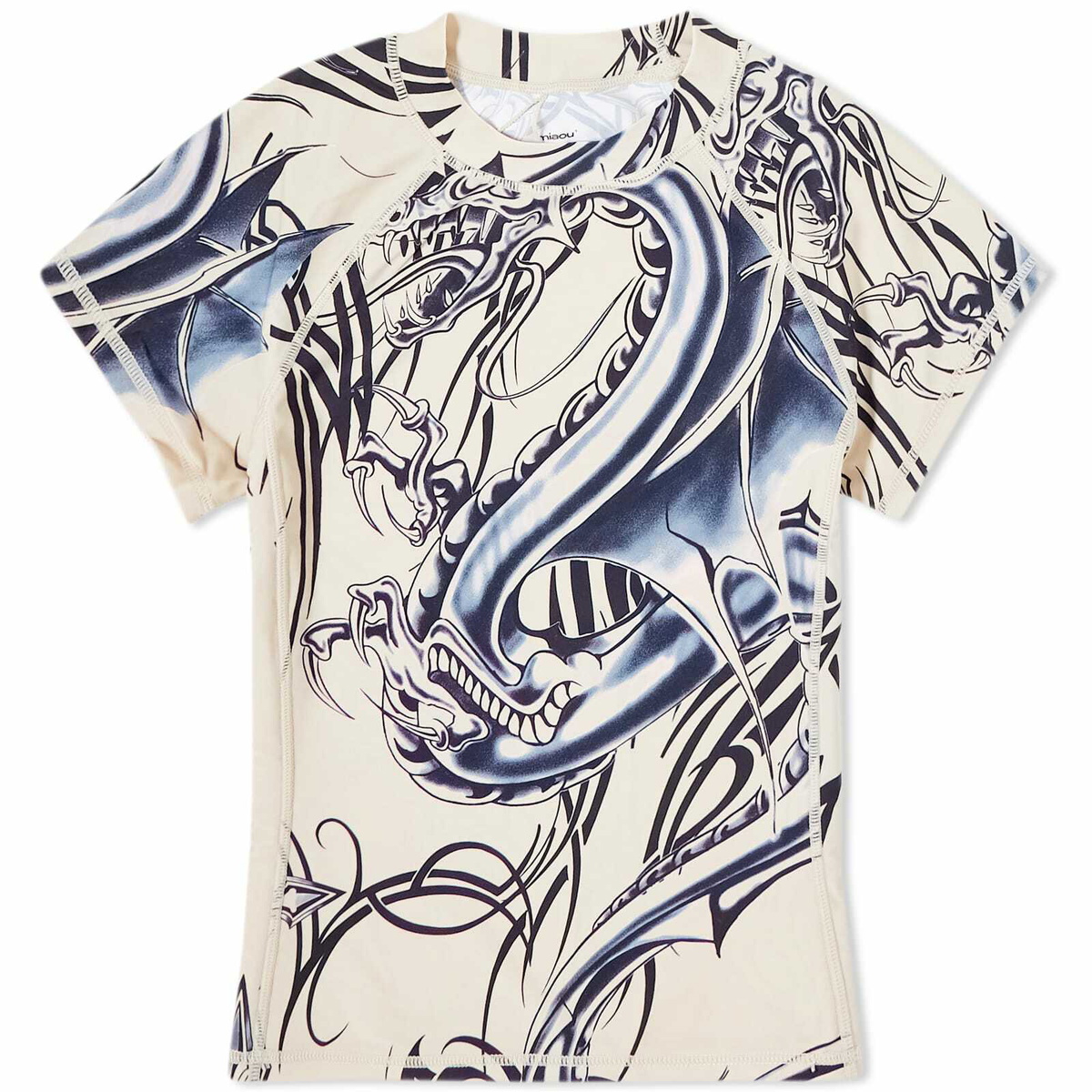 Miaou Women's Frankie T-Shirt in Tattoo Black Miaou
