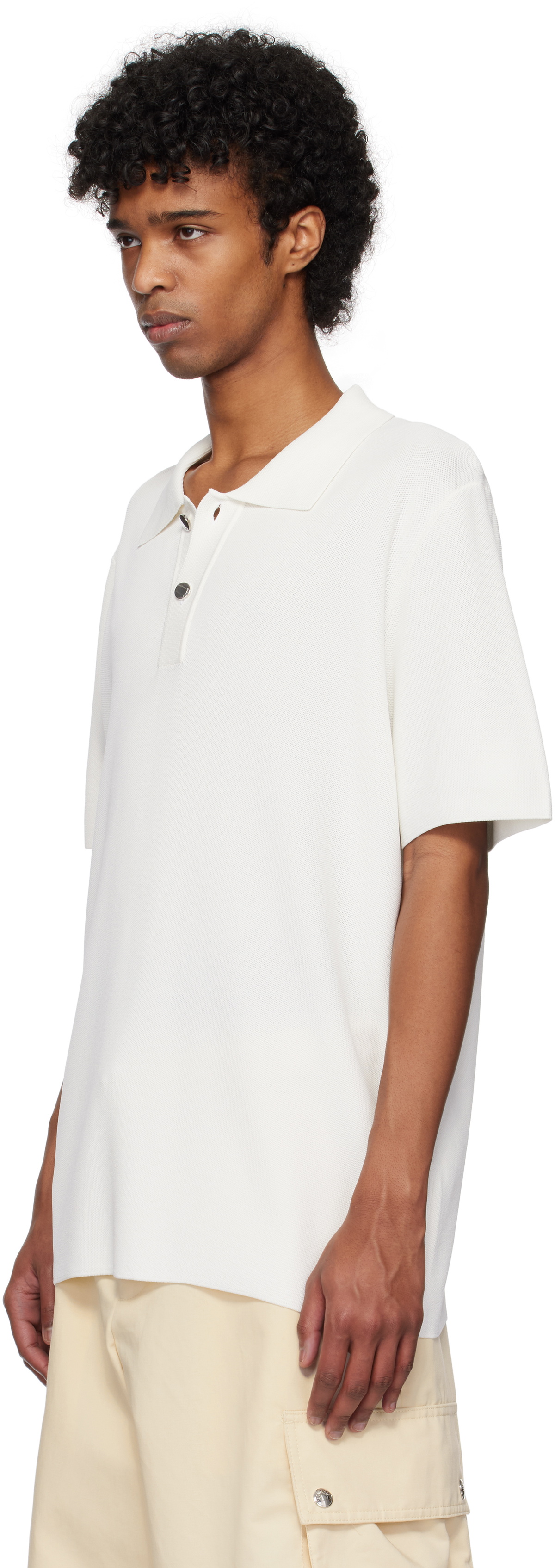 JACQUEMUS Off-White 'The knit' Polo Jacquemus