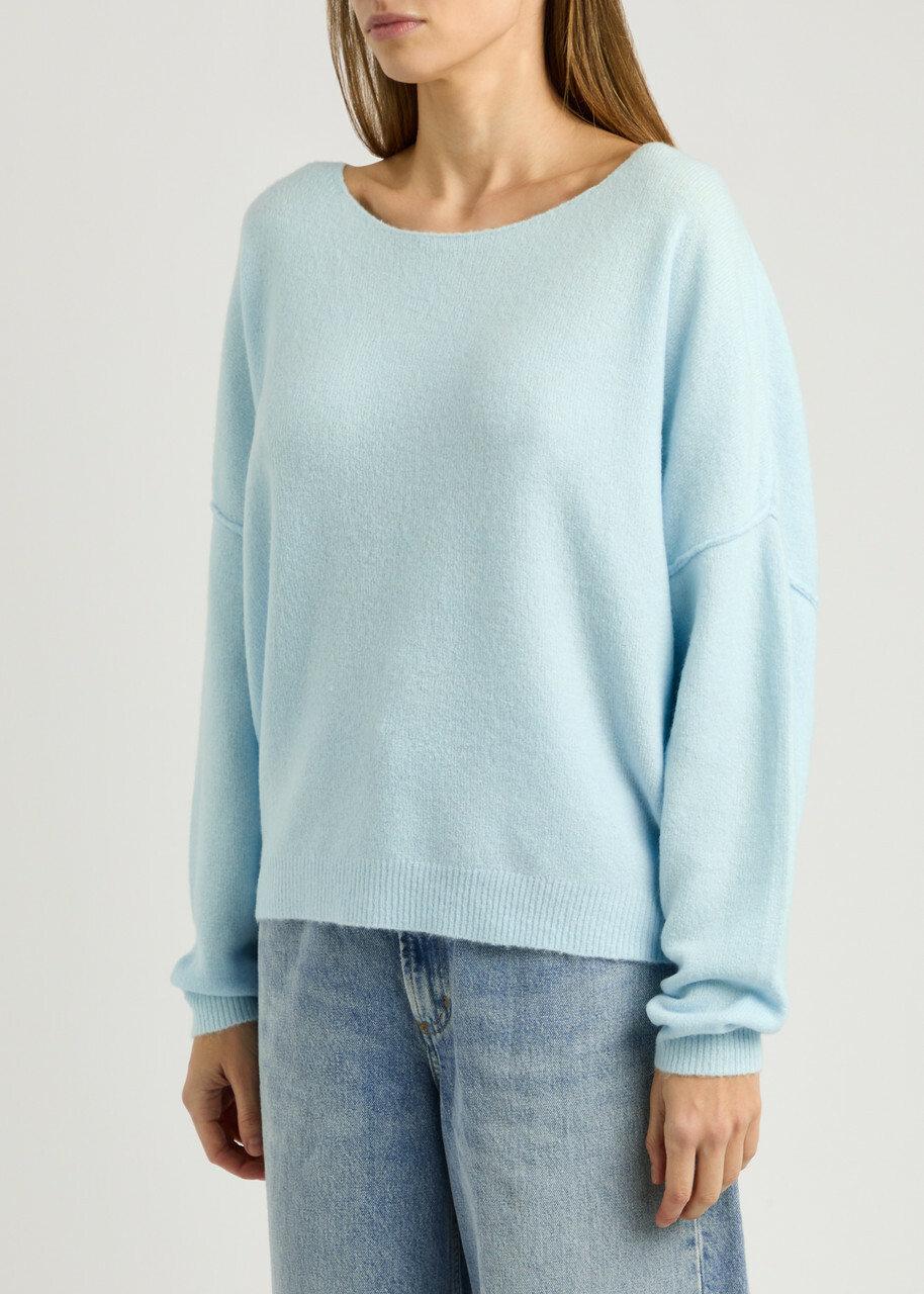 American Vintage Damsville Knitted Jumper Light Blue American Vintage