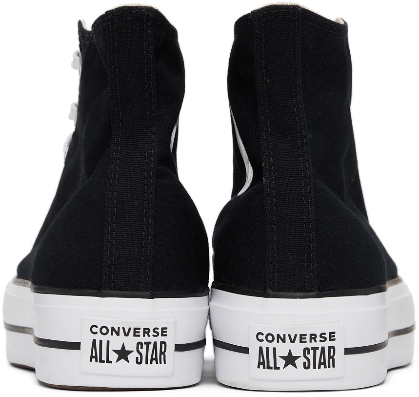Converse Black & White Chuck Taylor All Star Platform Hi Sneakers Converse