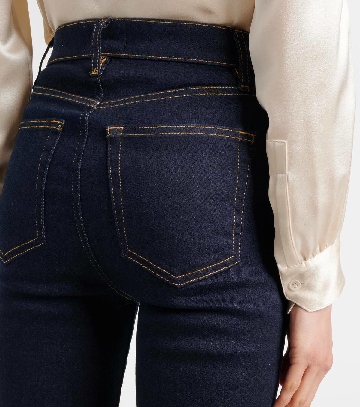 Frame Le Sleek high-rise straight jeans Frame Denim