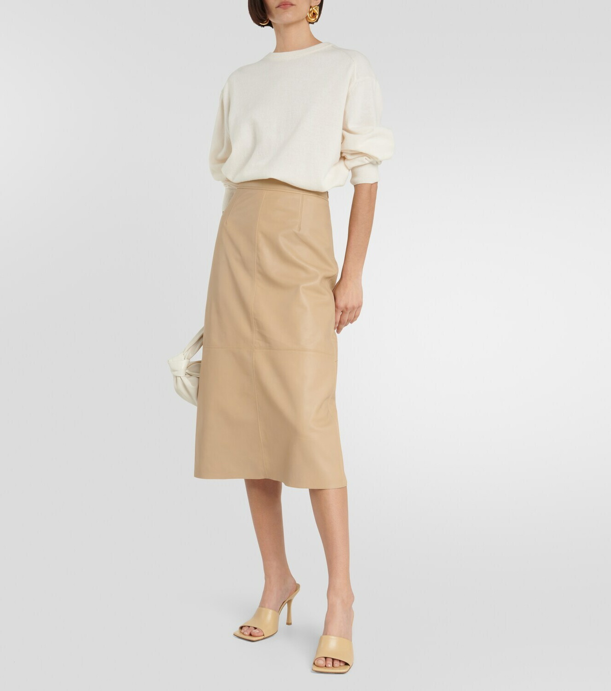 The Frankie Shop Heather leather pencil skirt The Frankie Shop