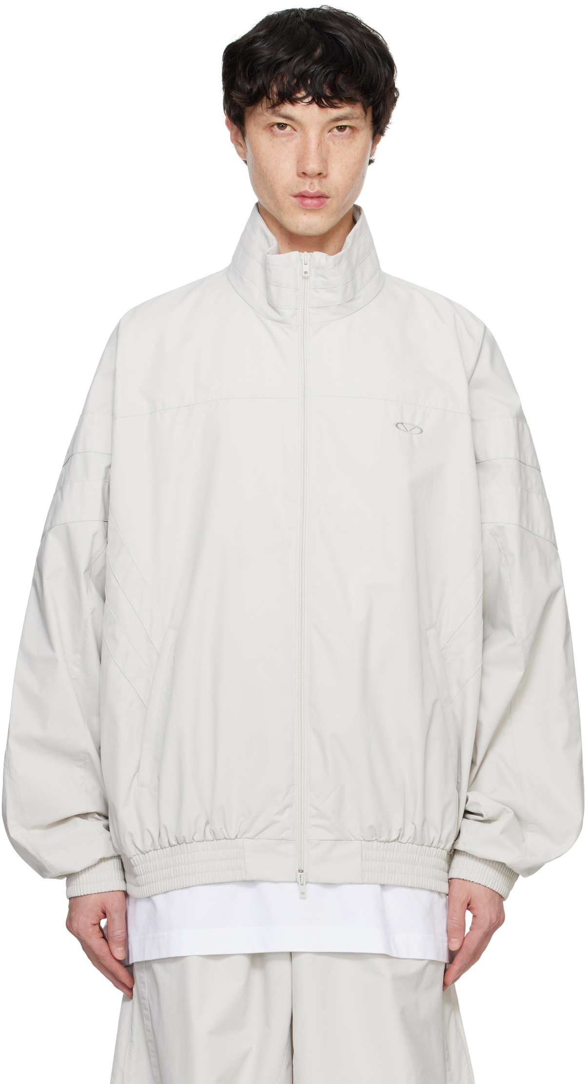 VETEMENTS White Oval Logo Track Jacket Vetements
