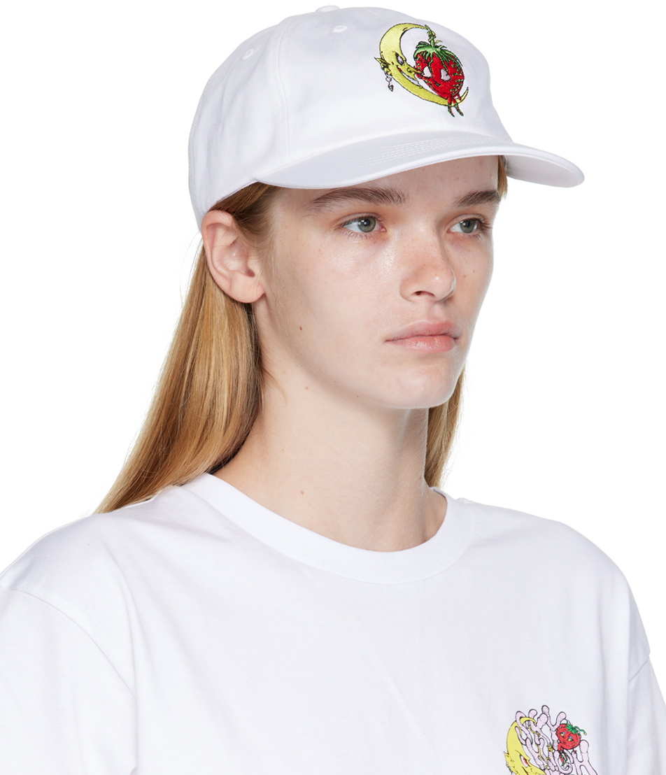 Sky High Farm Workwear White Six Panel Cap Sky High Farm Workwear