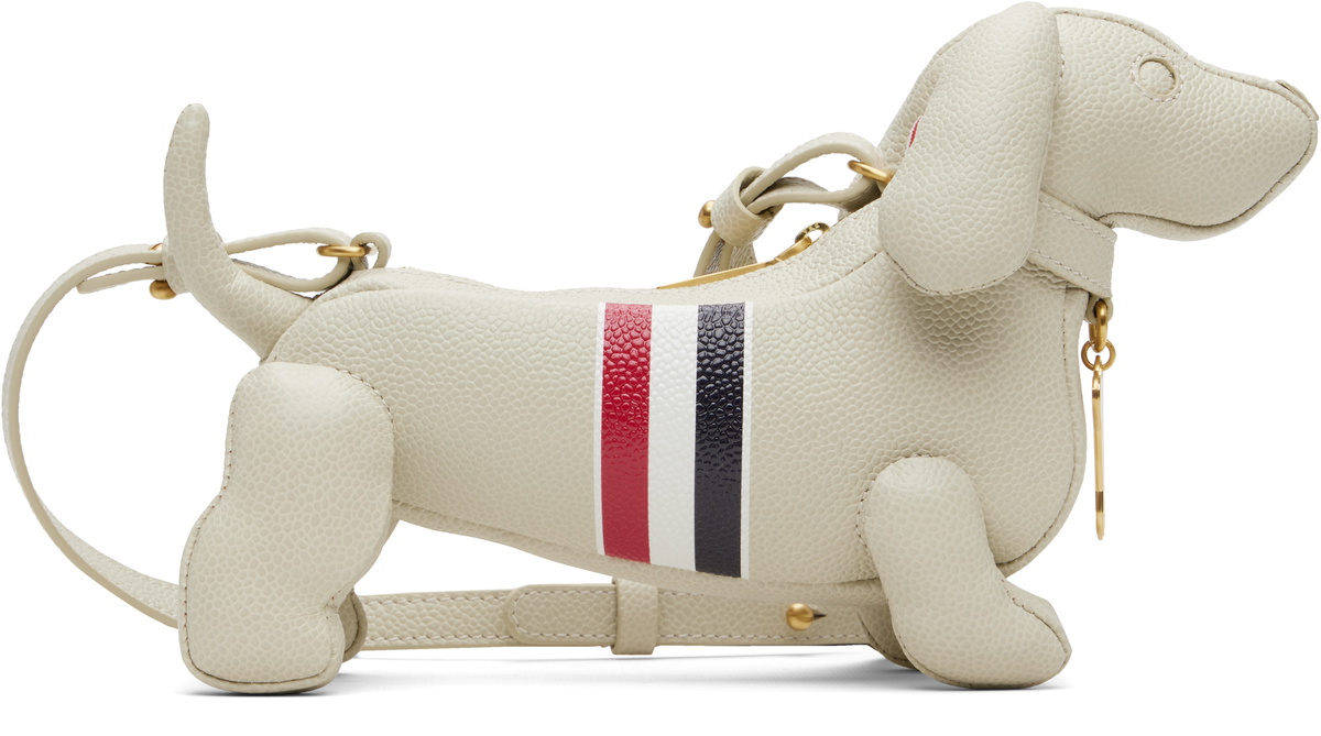 Thom Browne Off-White Mini Hector Bag Thom Browne