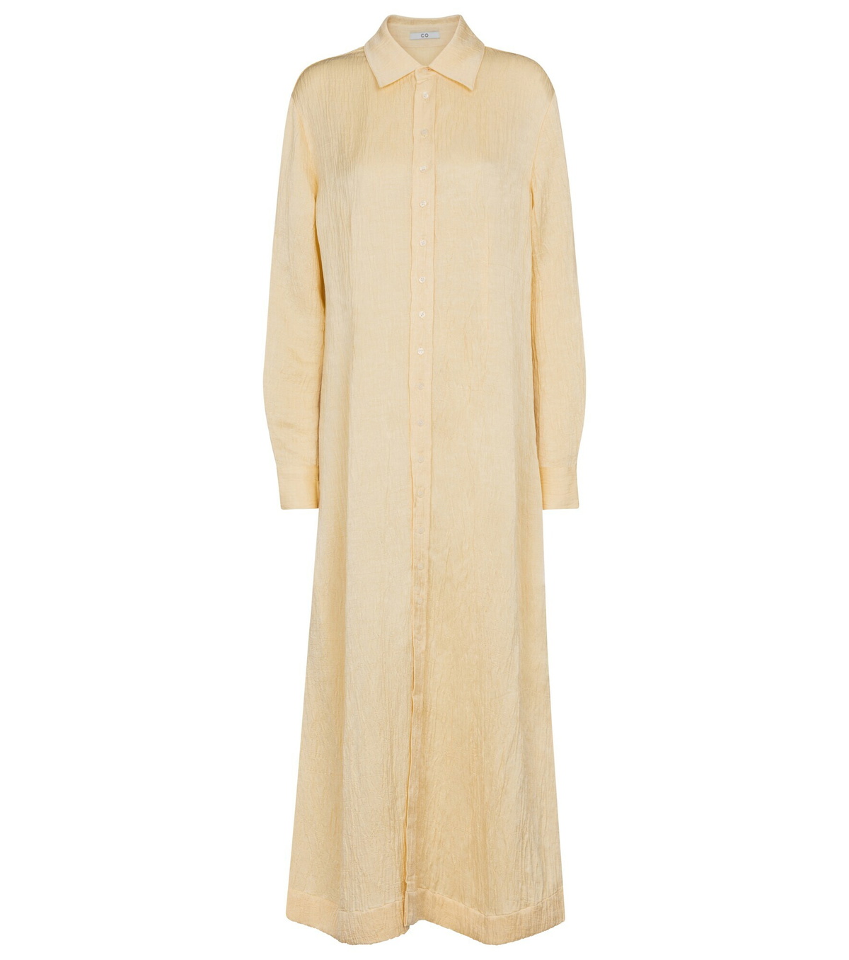 CO - Linen-blend maxi shirt dress Coach