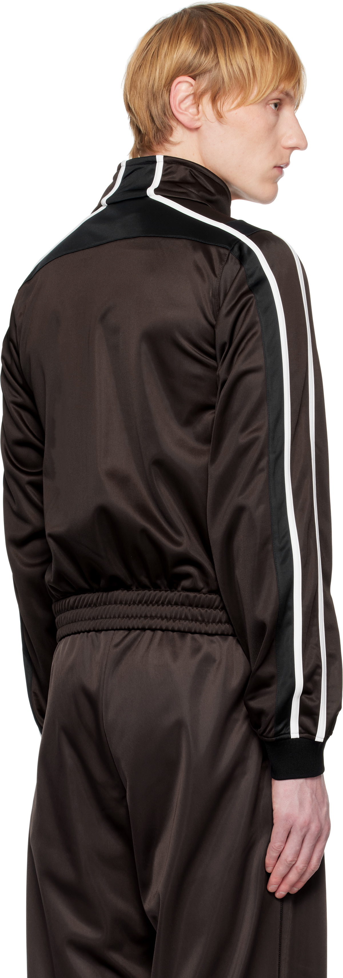 Martine Rose Brown Shrunken Track Jacket Martine Rose