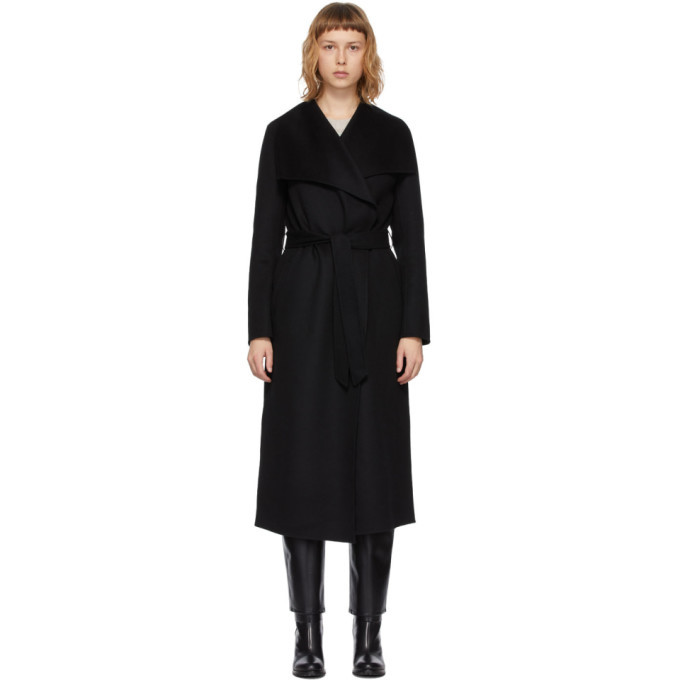 Mackage Black Wool Mai Coat Mackage