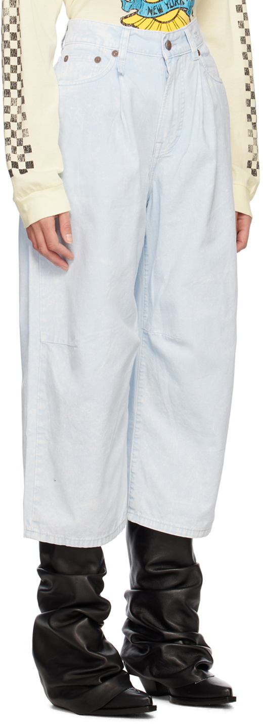 R13 Blue Cropped Jeans R13