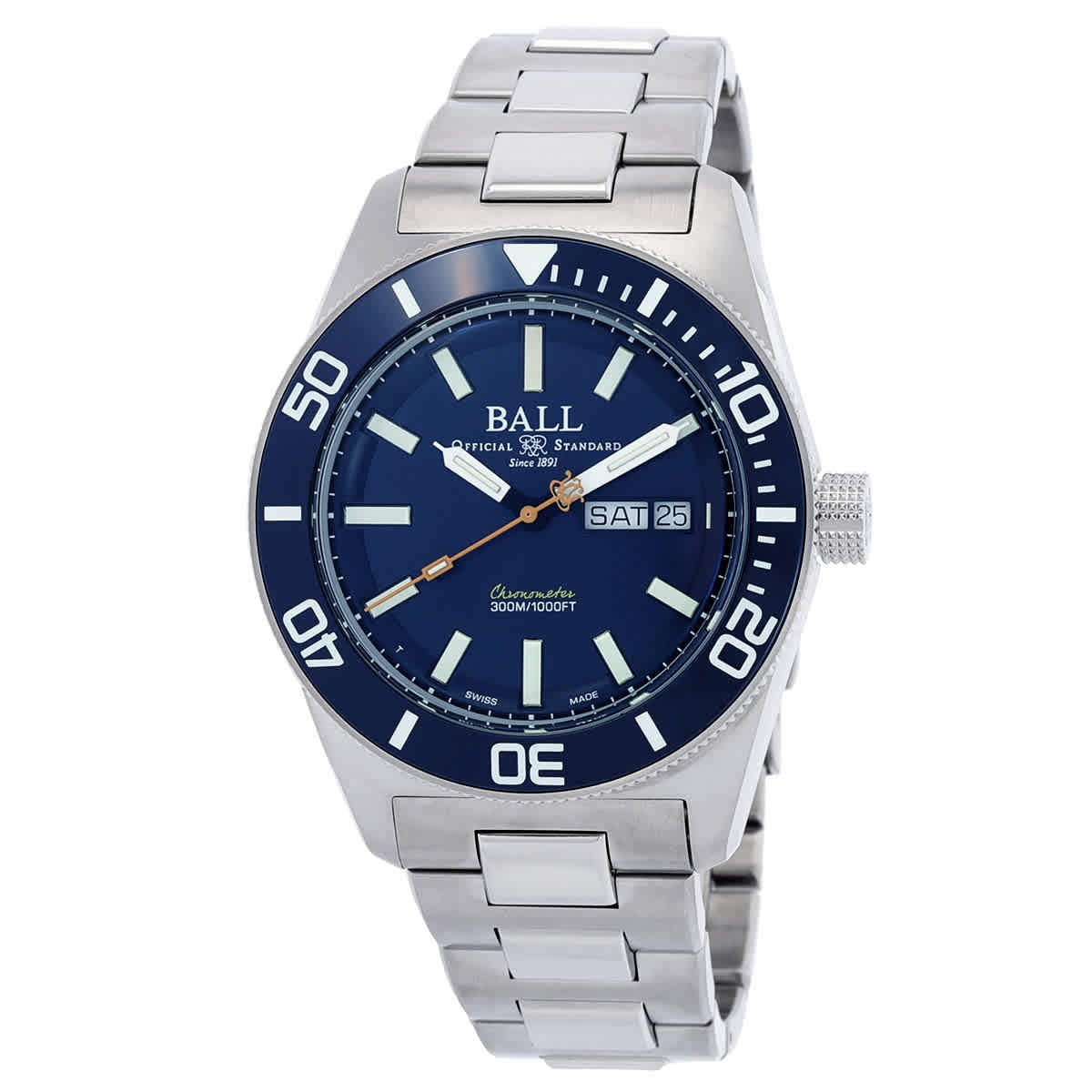 Ball Skindiver Blue Dial Unisex Watch DM3308A-S1C-BE Ball