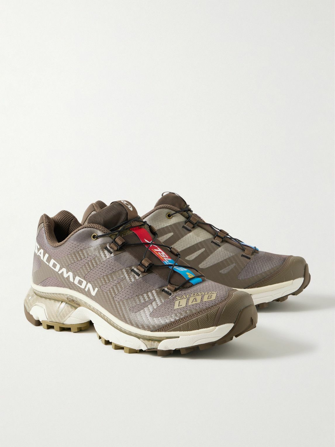 Salomon - XT4-OG Rubber-Trimmed Mesh Sneakers - Brown Salomon