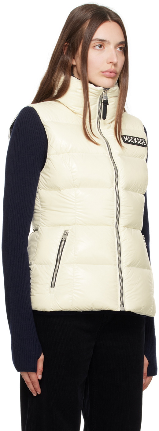 MACKAGE Off-White Chaya Down Vest Mackage