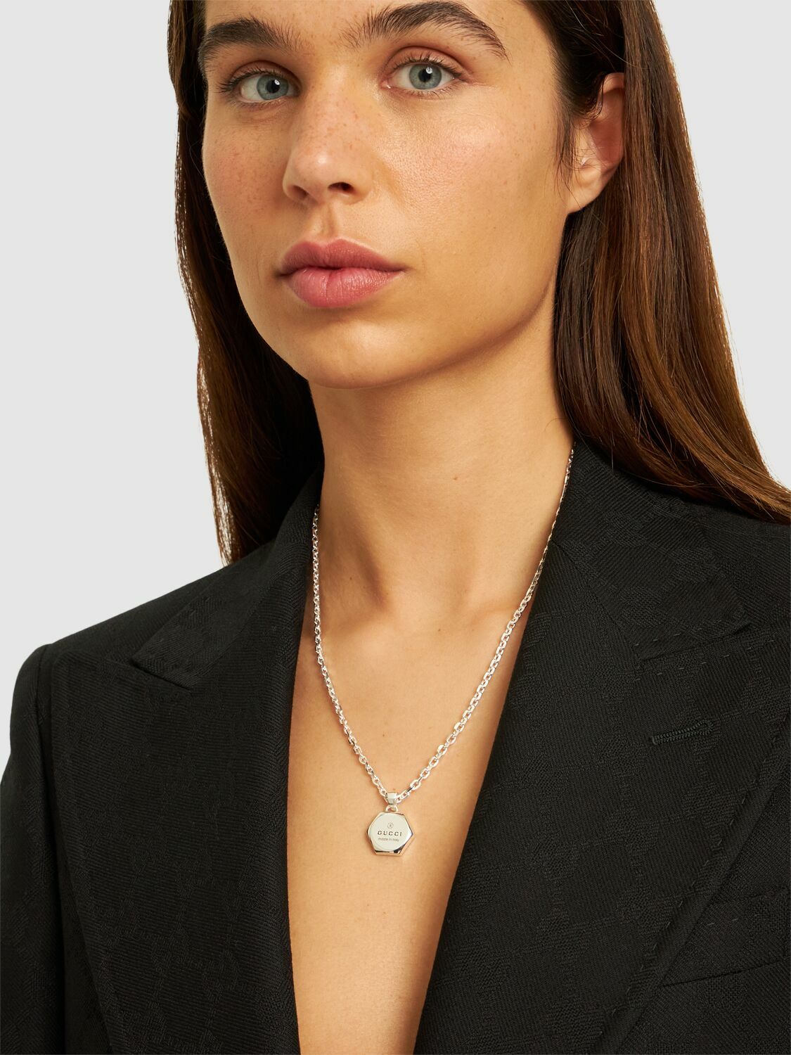 GUCCI - Trademark Sterling Silver Necklace Gucci