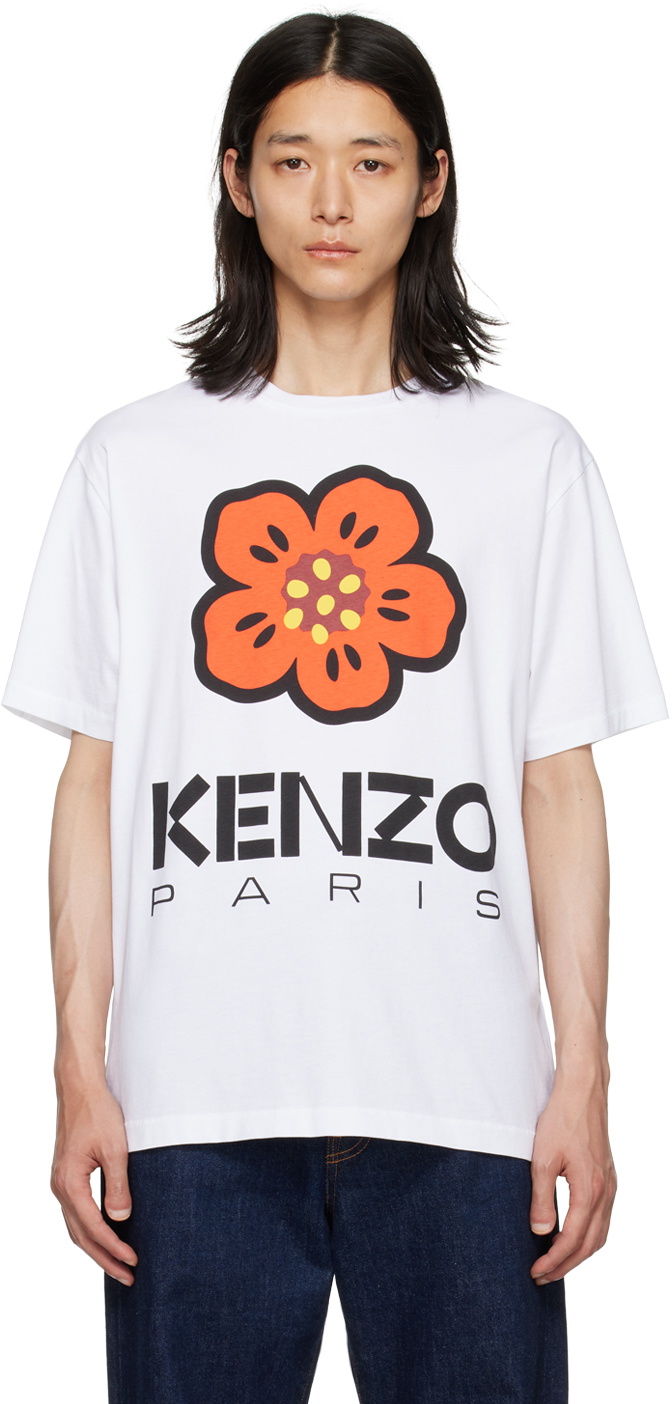 Kenzo White Kenzo Paris Boke Flower T-Shirt Kenzo