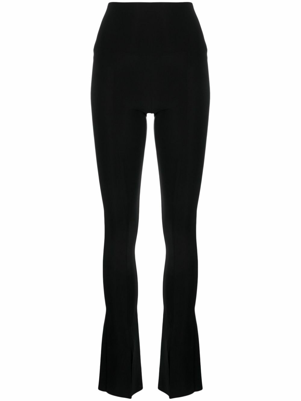 Norma Kamali Black Spat Flared Leggings Norma Kamali