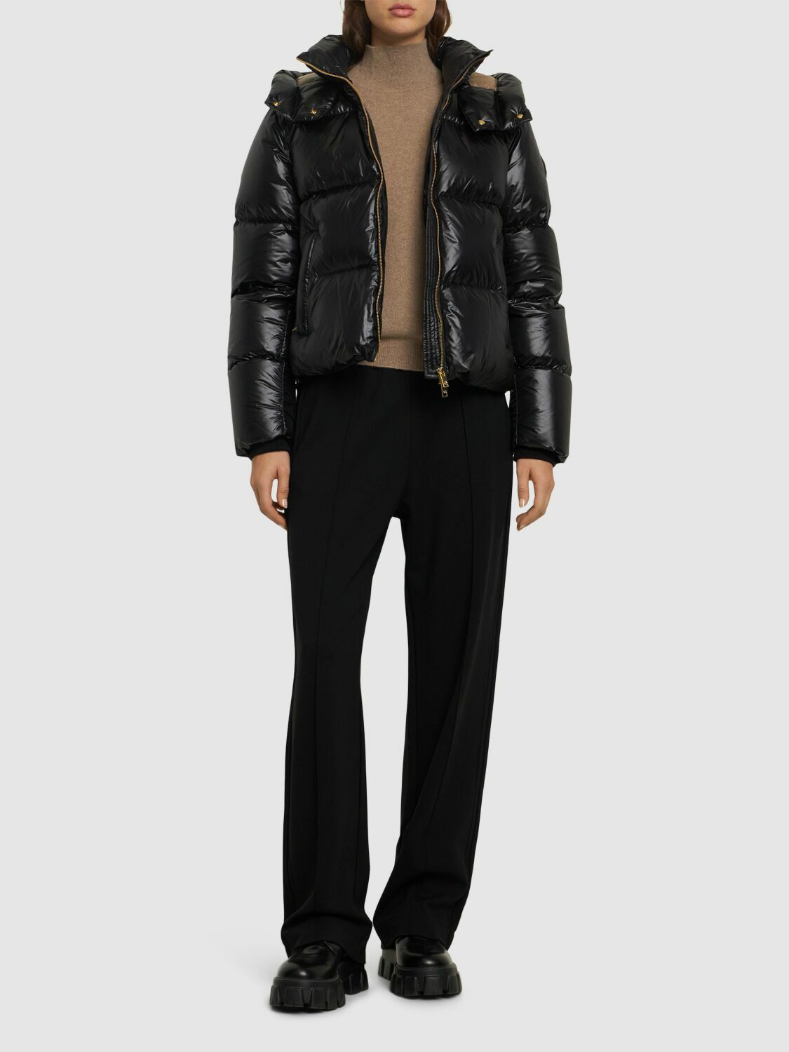 MOOSE KNUCKLES Moonstone Patent Down Jacket Moose Knuckles
